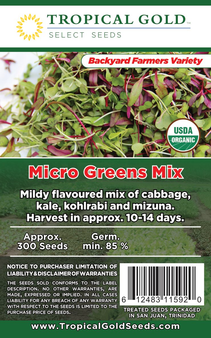 MICROGREENS MIX – Tropical Gold Seeds