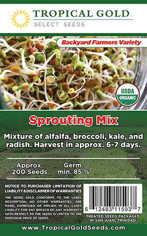 SPROUTING MIX – Tropical Gold Seeds