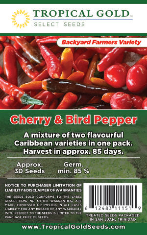 CHERRY & BIRD PEPPER – Tropical Gold Seeds