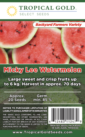 MICKY LEE WATERMELON – Tropical Gold Seeds